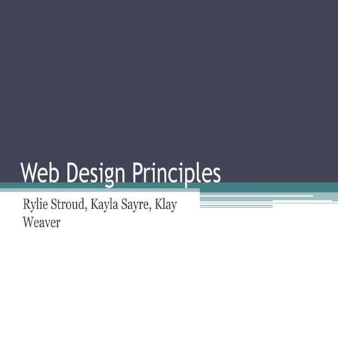 Example web design principles | PPT