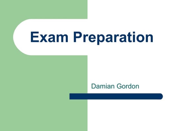 How to prepare for the exam | PPT
