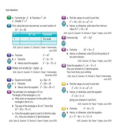 Exam questions | DOCX