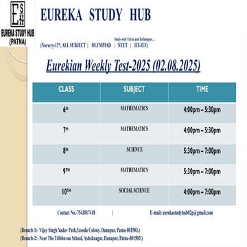 EXAM ROUTINE in the institue for best practice | PPTX