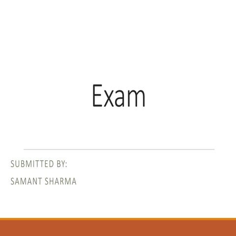 Exams | PPTX