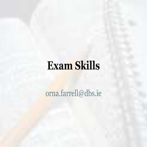 Exam & study skills | PPT