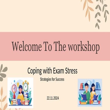 exam Stress............................. | PPTX