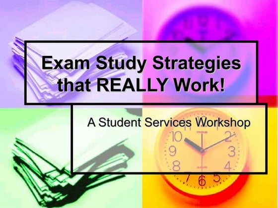 Exam preparation ( How to Study for Exams) | PPSX