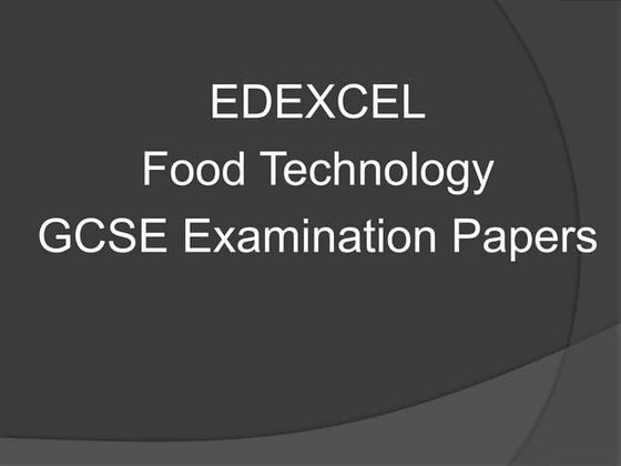 Food tests exam questions and mark scheme | RTF