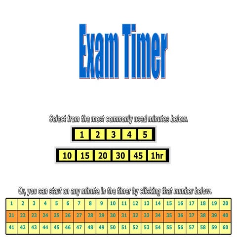 Exam Timer | PPT