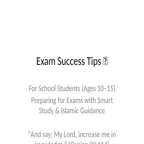 Exam_Tips_with_Islamic_Guidance - Dr. Faraz.pptx