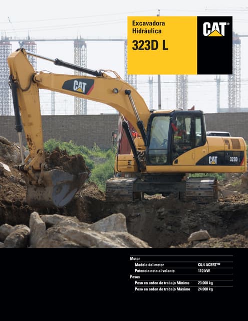 Catalogo Excavadora Hidraulica - 345DL CAT (español) | PDF
