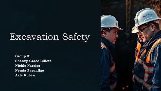 Excavation Safety Training Module 1 | PPT | First Aid | Injuries