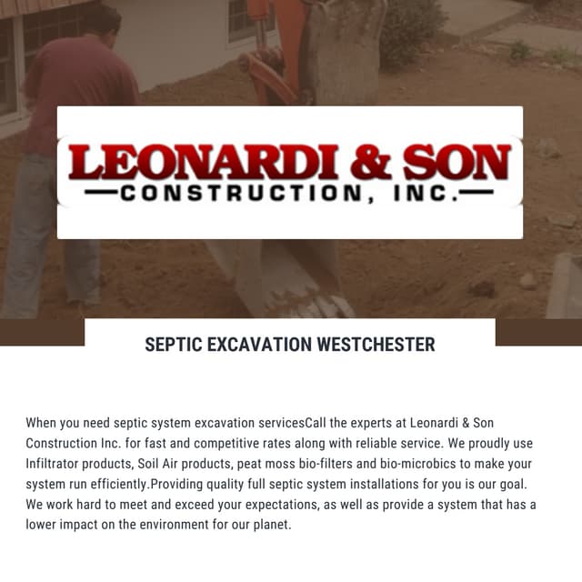 Excavation Contractor Westchester | PDF | Home & Garden