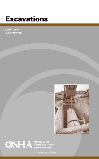 Excavation Safety Training Module 1 | PPT | First Aid | Injuries