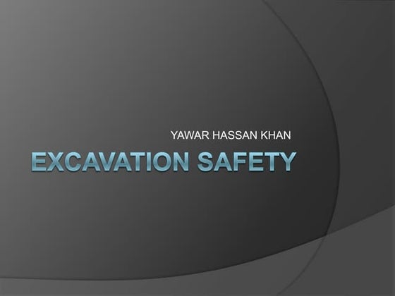Excavation Safety Training Module 1 | PPT | First Aid | Injuries