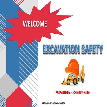 Excavation and trenching safety training | PPTX