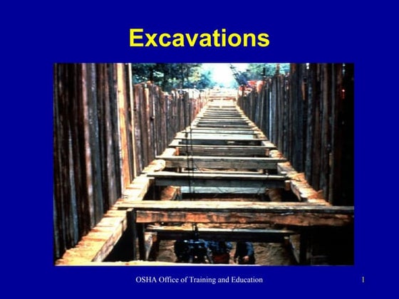 Excavation Safety Training Module 1 | PPT | First Aid | Injuries