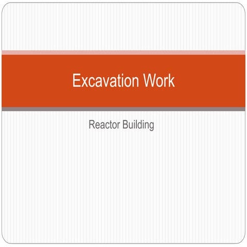Excavation work | PPTX