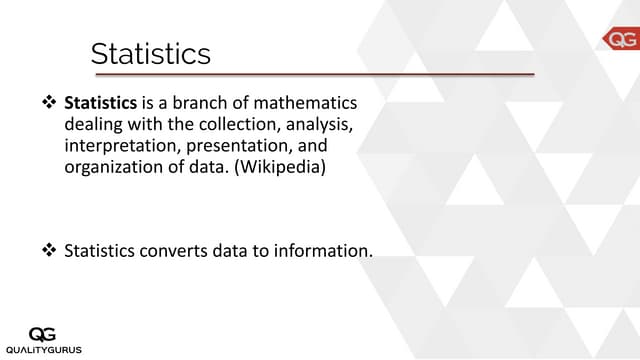 Statistics for data science | PPTX