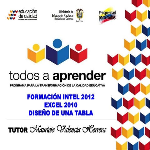 Excel Diseño de Tabla | PPTX | Computing | Technology & Computing