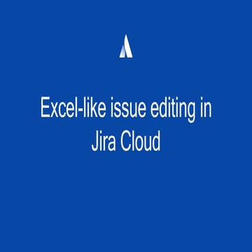 Excel Like Issue Editing In Jira Cloud With Spreadsheet Issue Field Editor Ppt 8623