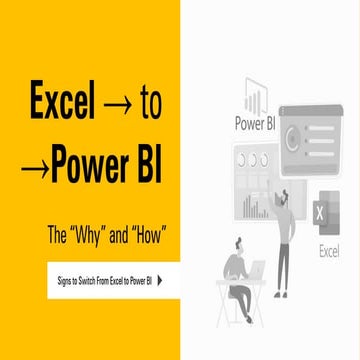Excel to Power BI The Why and How | PDF