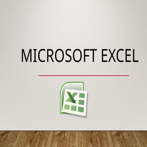 microsoft excel1برنامج الجداول الإلكترونية الحسابية والرياضية .ppt