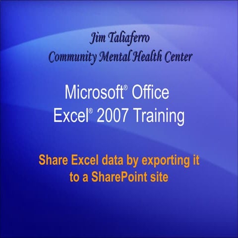 How to Synchronize Excel with SharePoint Online | PPTX