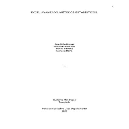Funciones y Herramientas de Excel para Análisis de Datos con Diagrama ...