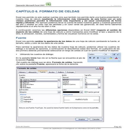 excel_cap6 formato de celdas.pdf | Photo Editing Software | Computer Software and Applications