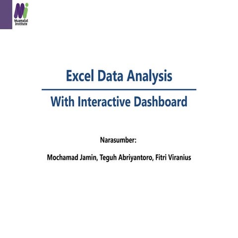 Excel Data Analysis with Interactive Dashboard - Exercise Guide.pdf