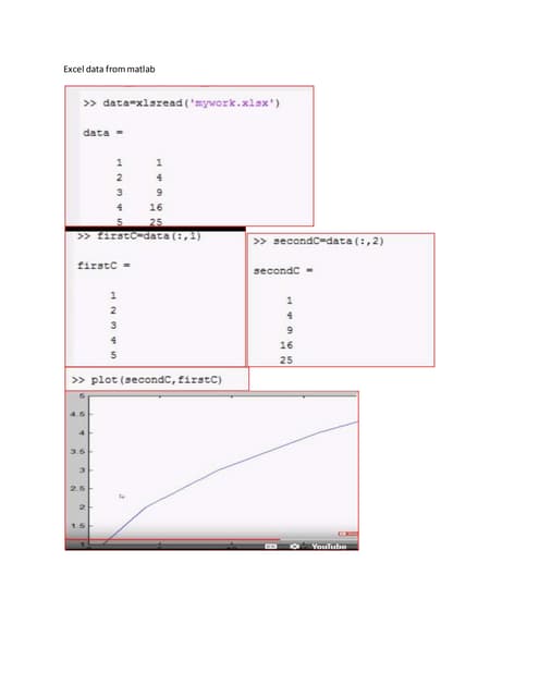 Excel Data From Matlab Pdf