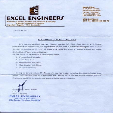 Excel Experience | PDF