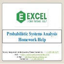 Probabilistic Systems Analysis Homework Help | PPTX