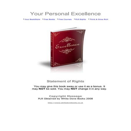 Personal excellence | PPTX
