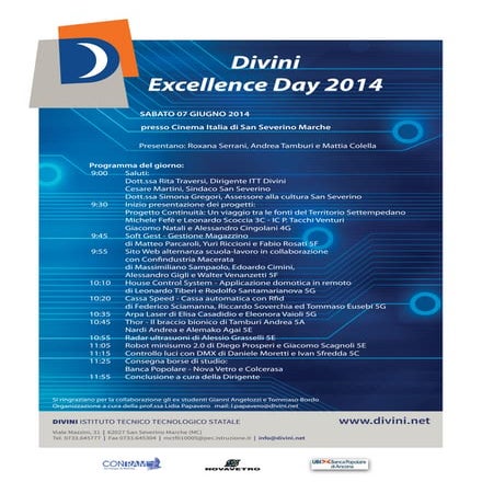 Divini, Excellence Day 2014 | PDF