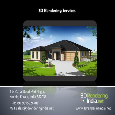 Excellent 3 d rendering services | PPT