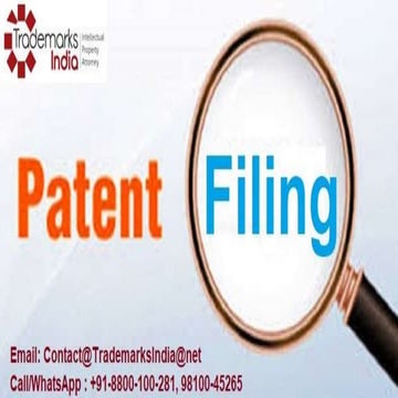 Excellent Patent Filing Services by Top IPR Firm | PPT