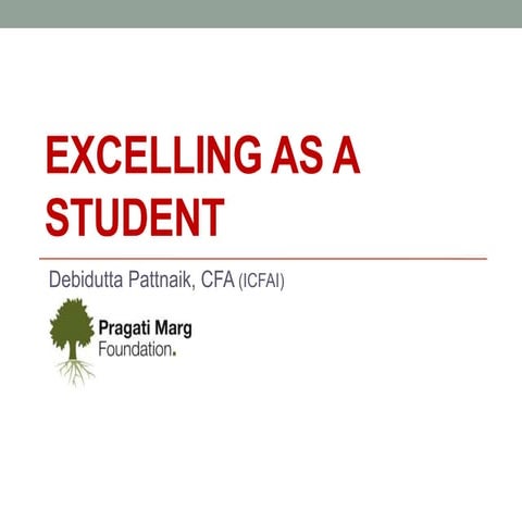 Excelling as a student | PPTX