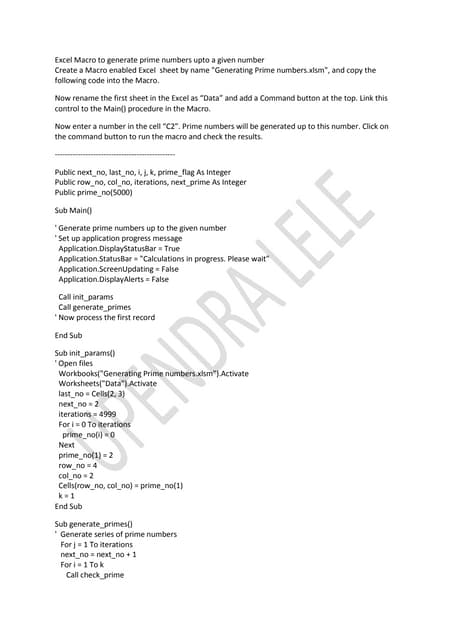 Excel macro for integration of a function | PDF