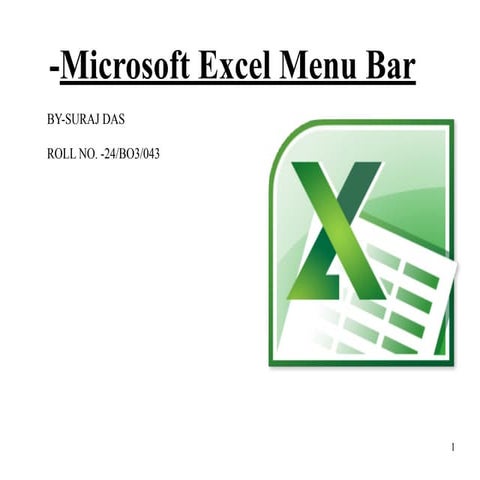 The Microsoft excel and its parts and functions.pptx