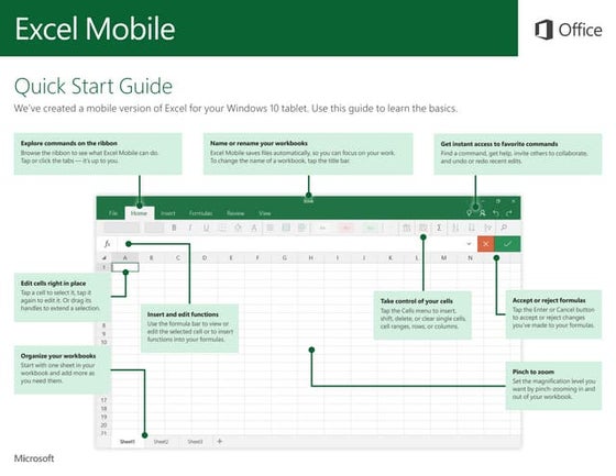 Excel 2016 Quick Start Guide | PDF | Computer Software and Applications ...