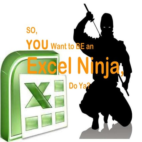 Excel ninja | PPT | Computing | Technology & Computing
