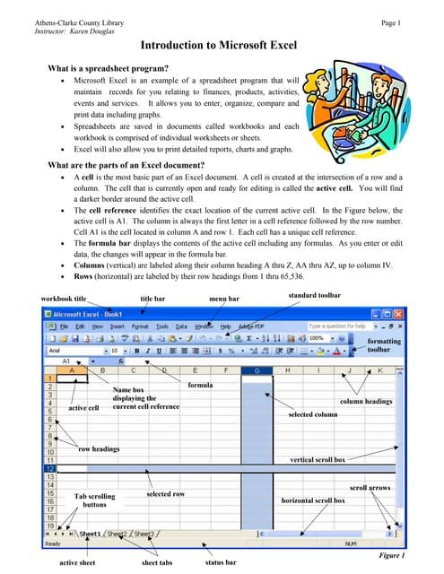 Lesson 1 introduction to spreadsheet | DOCX