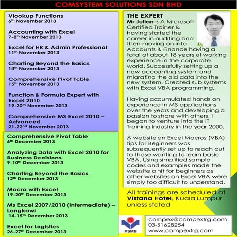 Excel nov 2013 julian | PDF | Computing | Technology & Computing