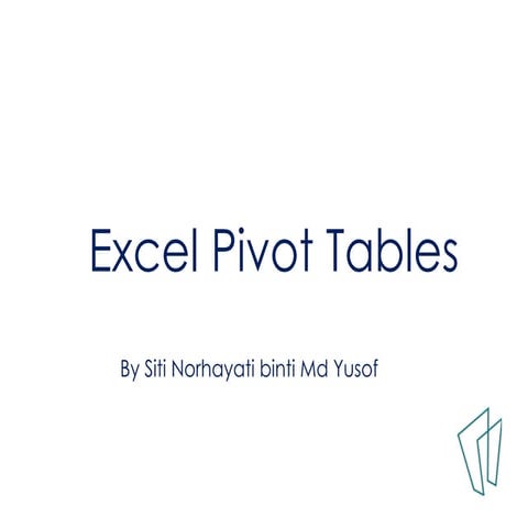 Ms Excel 2019 Pivot Tables Notes PP.pptx