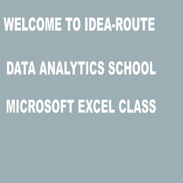 Excel Powerpoint Presentation And Tutorial Ppt