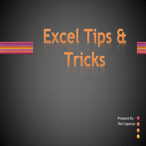 Excel tips and tricks | PPTX