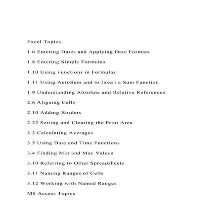 Excel Topics16 Entering Dates And Applying Date Formatsdocx