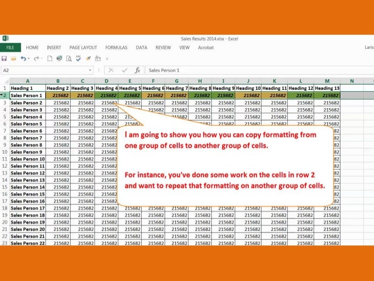 Excel Tutorial How To Repeat Formatting For Groups Of Cells excel-tutorial-how-to-repeat-formatting-for-groups-of-cells