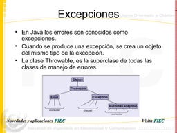 Excepciones en java | PPT