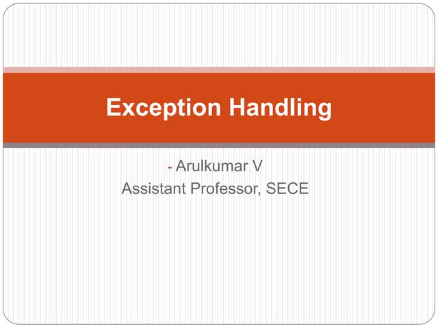 Exception Handling And Logging In Java Best Practices Updated 