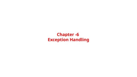 Exception Handling in python programming.pptx Exception Handling in python programming.pptx